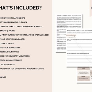 Toxic Relationship Workbook, Breakdown Worksheets, Relationship Therapy ...