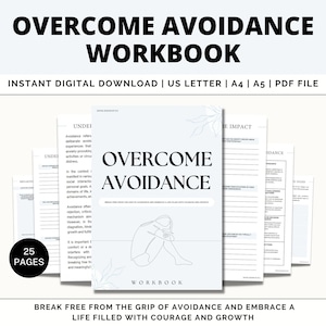 Overcome Avoidance Workbook, Self-esteem, Setting Boundaries, Therapy ...