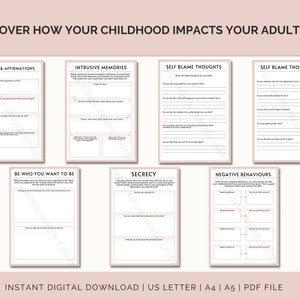 Inner Child Workbook Printable, Inner Child Healing, Therapy Resources ...