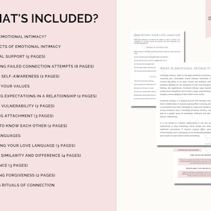 Emotional Intimacy Workbook, Relationship Intimacy Therapy, Couples ...