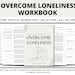 Overcome Loneliness Workbook Printable, Dealing With Loneliness, People ...