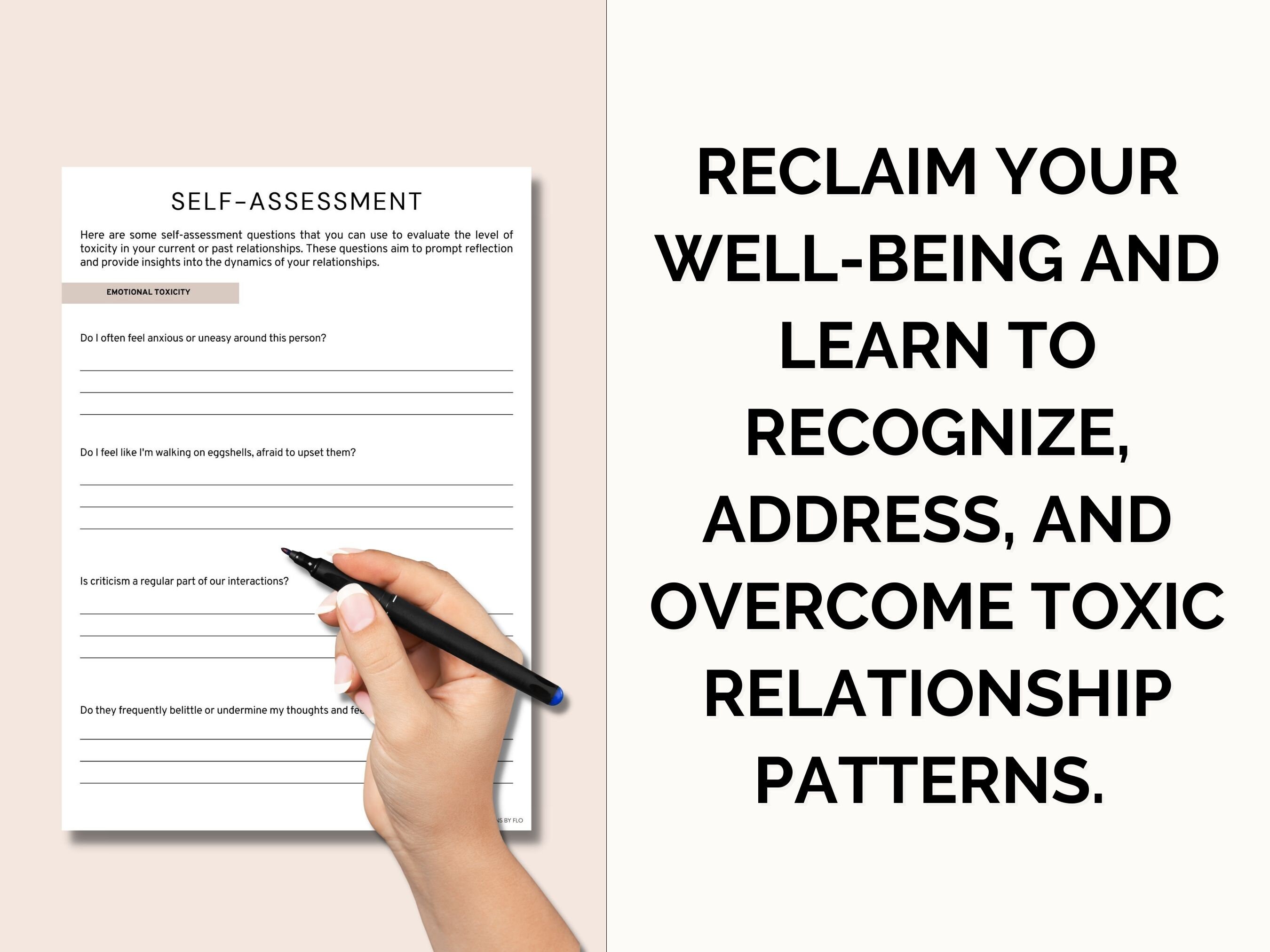 Toxic Relationship Workbook, Breakdown Worksheets, Relationship Therapy ...