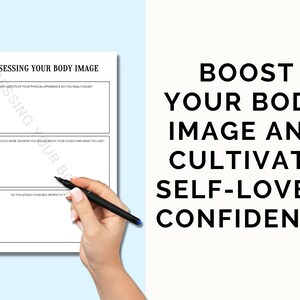 Body Image Worksheets, Body Positivity Workbook, Therapy Worksheet ...