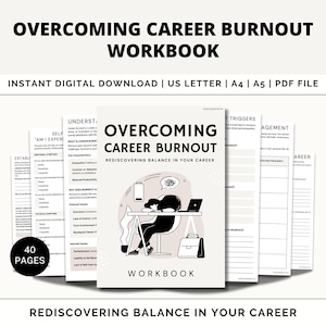 Burnout Workbook, Stress Management, Employment Burnout, Self ...