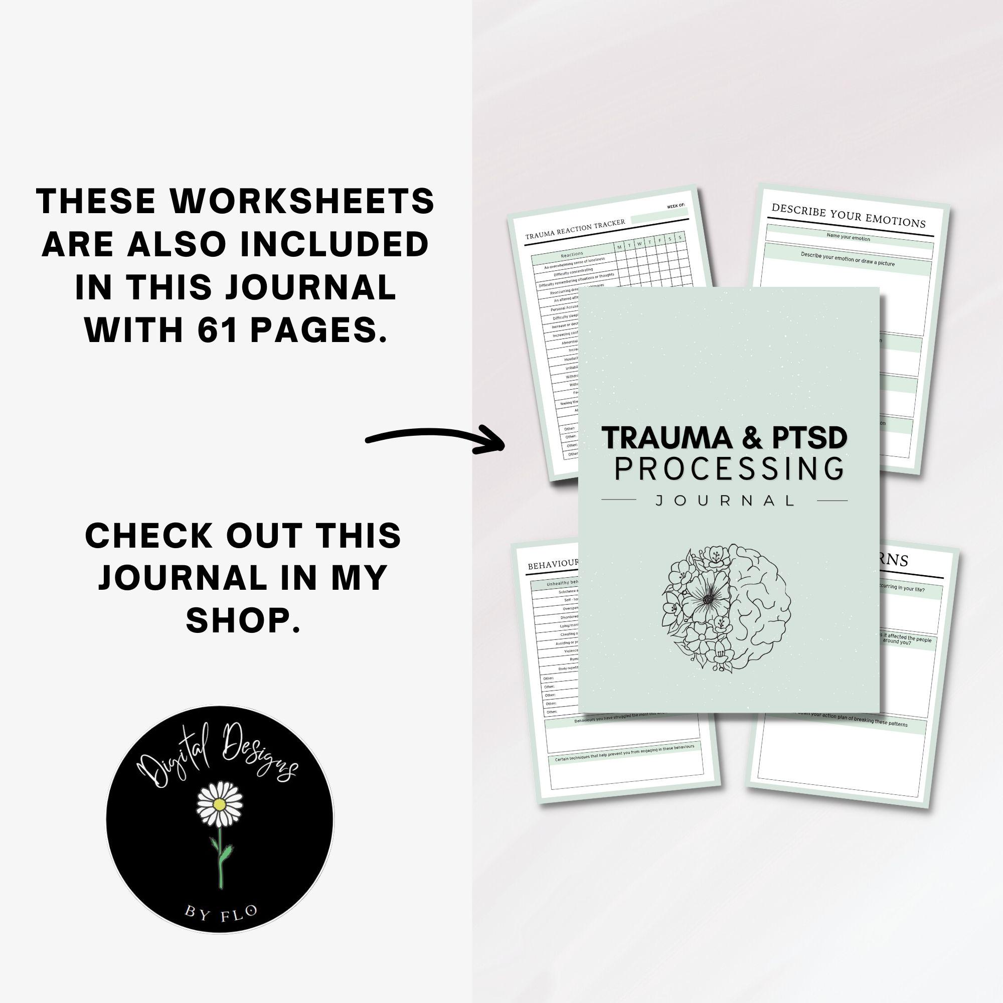 Trauma Therapy Worksheets, Trauma Workbook, Trauma Therapy, Trauma ...