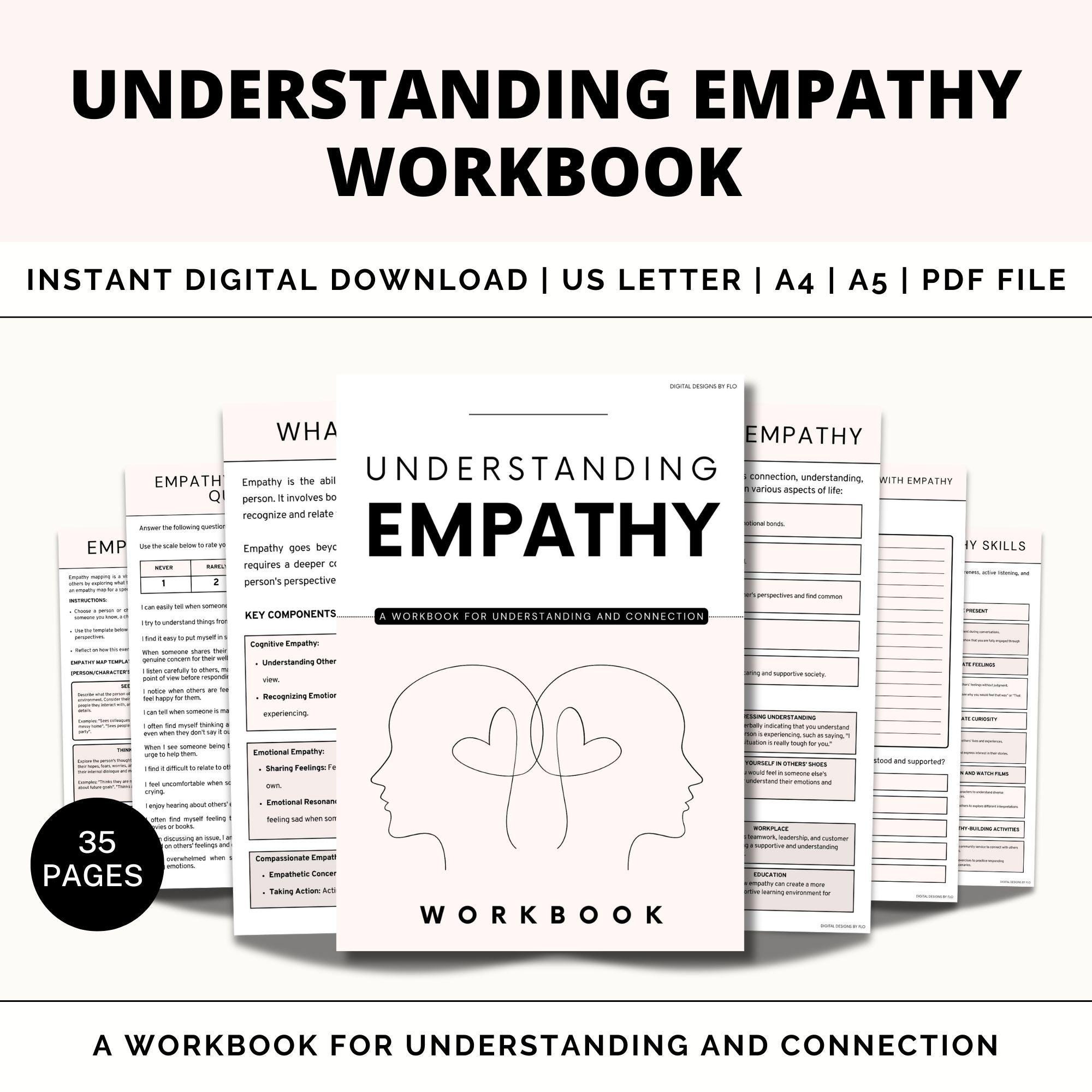 Empathy Activity Workbook, Relationship Building, Empathy Skills ...