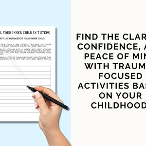 Inner Child Worksheets Printable, Inner Child Workbook, Inner Child ...