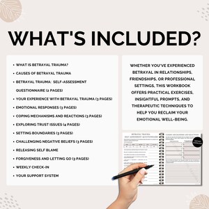 Betrayal Trauma Workbook Printable, Trauma Healing Journal, Therapy ...