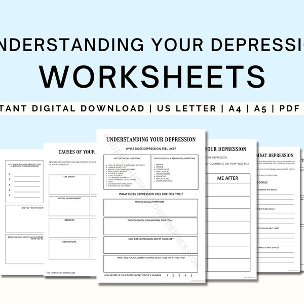 Therapy Worksheets - Etsy