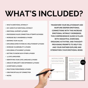 Emotional Intimacy Workbook, Relationship Intimacy Therapy, Couples ...