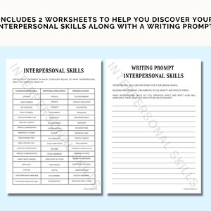 Printable Interpersonal Skills Worksheets, Communication Journal, CBT ...