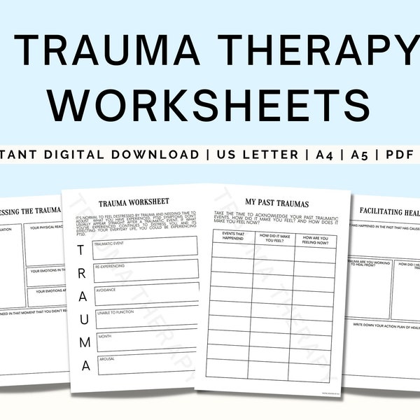 Trauma Workbook - Etsy
