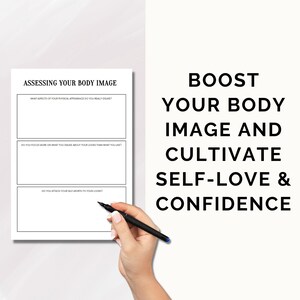 Body Image Worksheets, Body Positivity Workbook, Therapy Worksheet ...