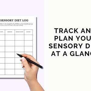 Sensory Diet Planner for Autism, ADHD, Sensory Processing Disorder ...