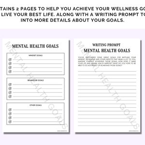 Mental Health Goal Setting, Goal Setting Worksheet, Goal Planner, Goal ...