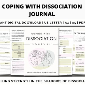 Printable Dissociation Journal, Dissociative Disorders, Trauma Therapy ...