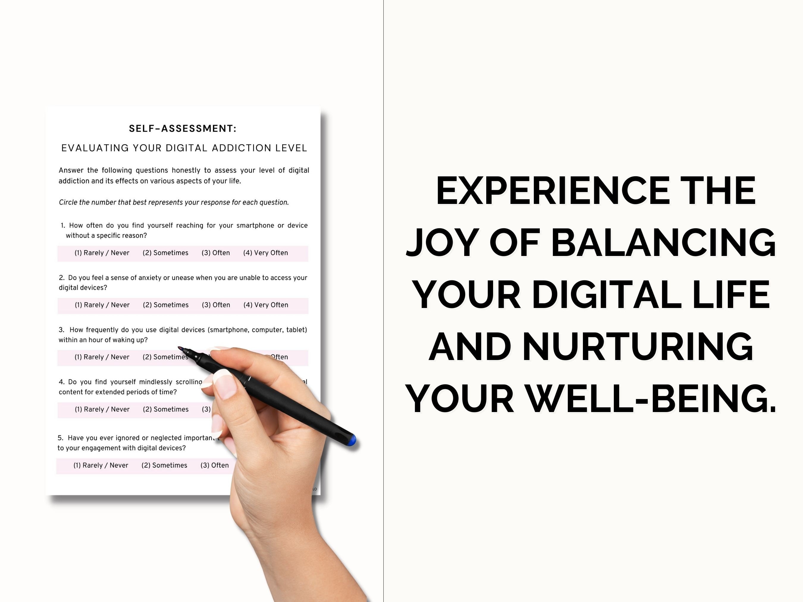 Overcoming Digital Addiction Worksheets, Screen Time Addiction ...