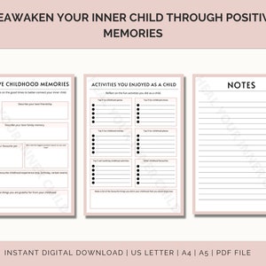 Inner Child Workbook Printable, Inner Child Healing, Therapy Resources ...