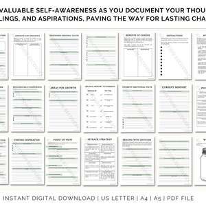 Addiction Recovery Worksheets Printable, Addiction Recovery Journal ...