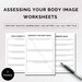 Body Image Worksheets, Body Positivity Workbook, Therapy Worksheet ...