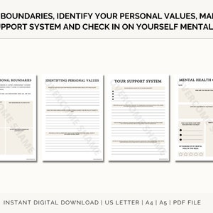 Overcome Shame Workbook Printable, Shame, Guilt, Embarrassment Distinct ...