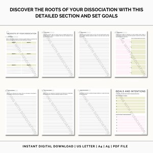 Printable Dissociation Journal, Dissociative Disorders, Trauma Therapy ...