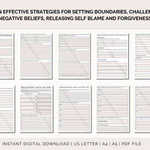 Betrayal Trauma Workbook Printable, Trauma Healing Journal, Therapy ...