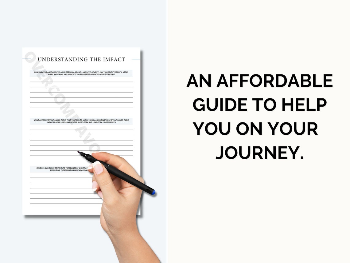Overcome Avoidance Workbook, Self-esteem, Setting Boundaries, Therapy ...