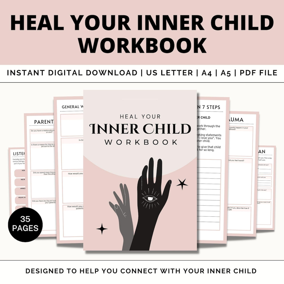 Inner Child Workbook Printable, Inner Child Healing, Therapy Resources ...