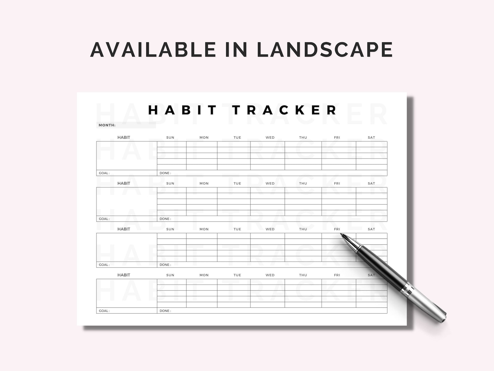 Weekly Habit Tracker Printable, Mental Health Resource, Routine Tracker ...
