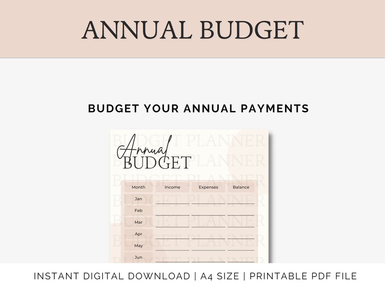 Budget Planner Printable, Finance Tracker, Printable Budget, Financial ...