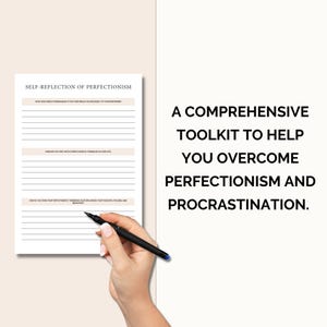 Perfectionism and Procrastination Workbook, Manage Your Perfectionism ...