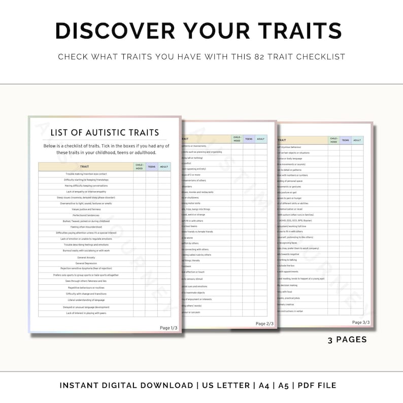 Workbook for Autism, Autism Worksheets, Autism Journal, Sensory Journal ...