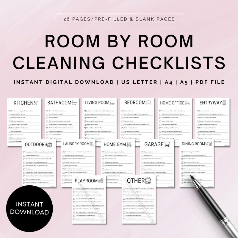Room Cleaned Cards - Etsy