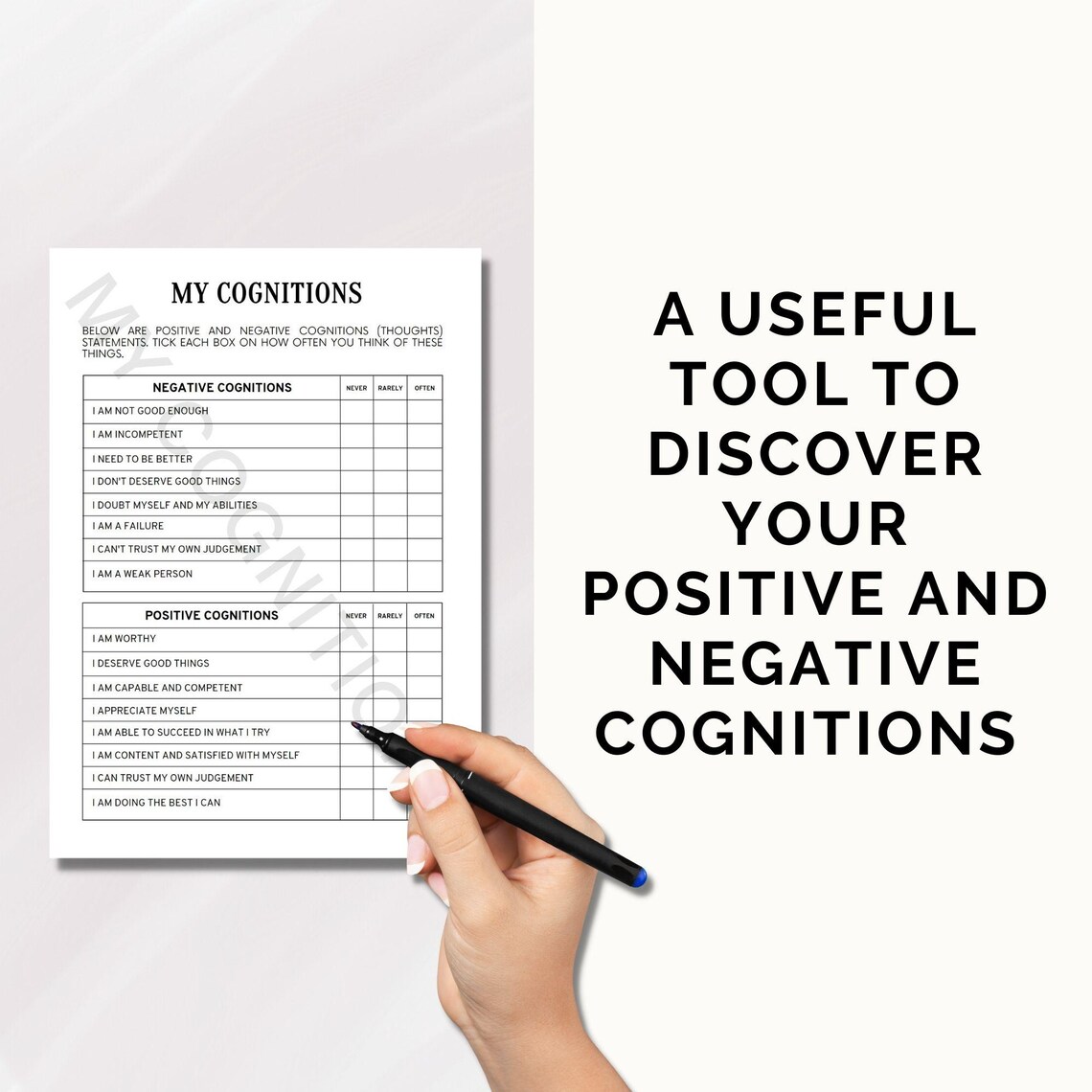 Cognitive Behavioural Therapy Worksheets, Thought Challenging ...