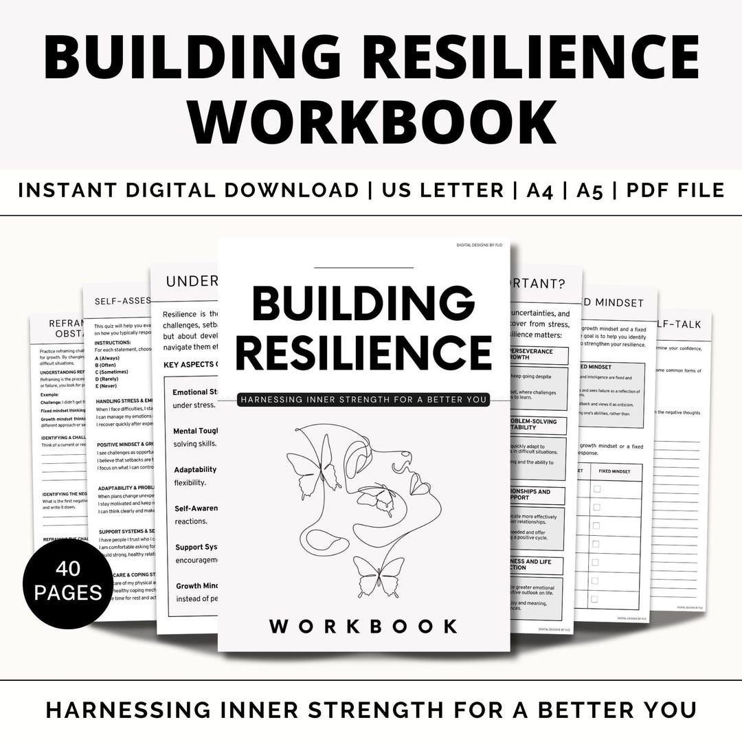 Building Resilience Workbook, Emotional Regulation, Coping Skills, CBT ...