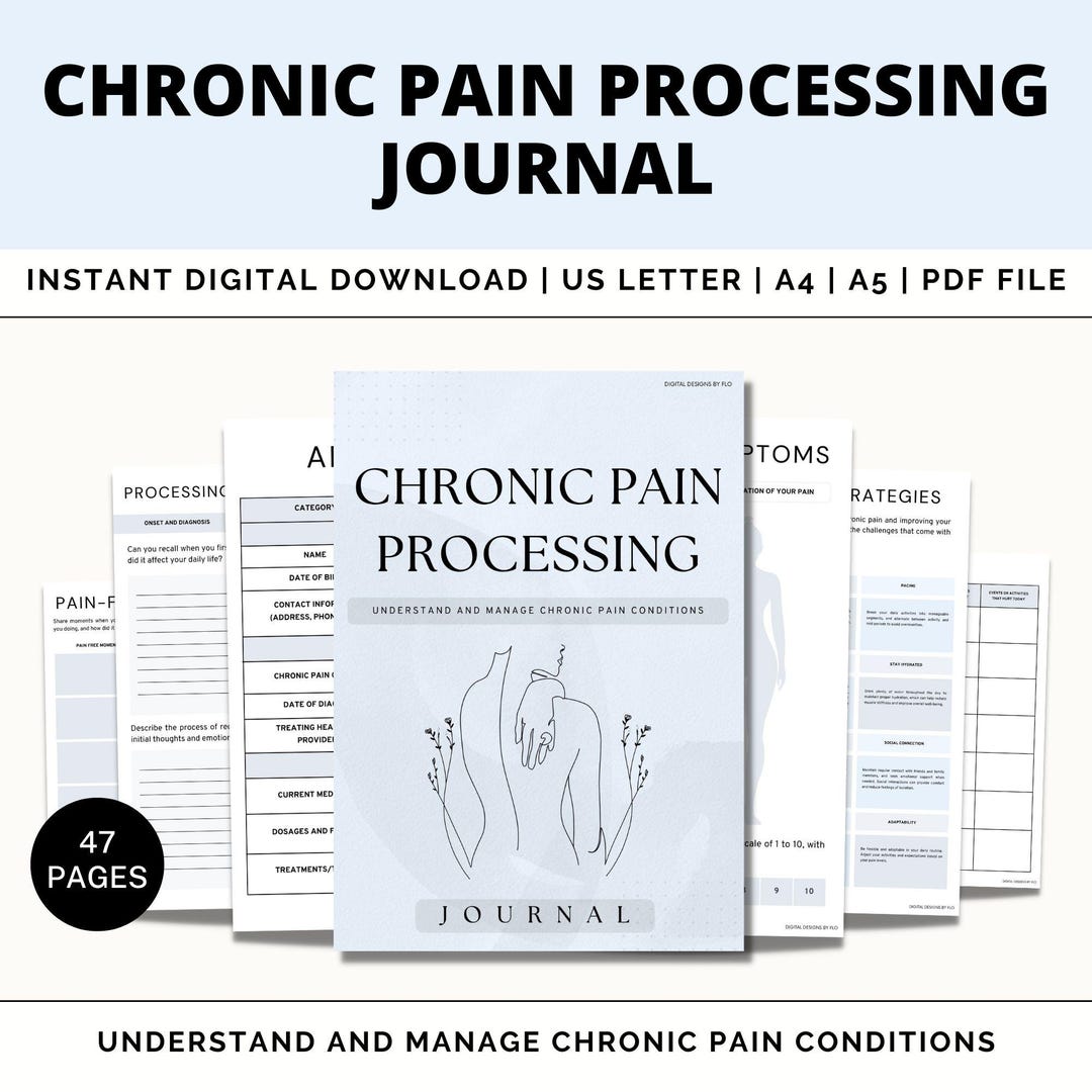Chronic Pain Processing Journal, Chronic Pain Tracker, Fibromyalgia ...