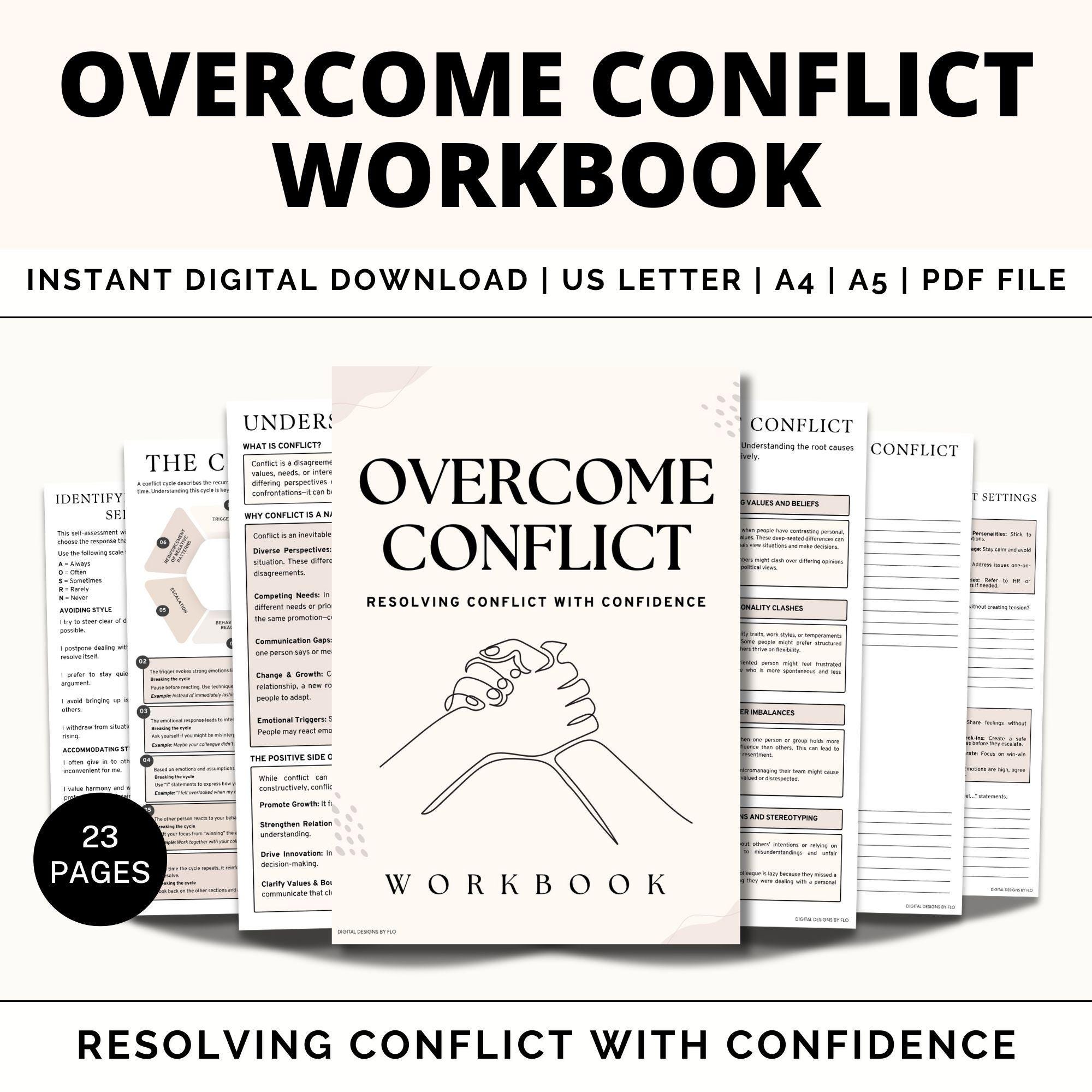 Conflict Resolution, Therapy Worksheets, Relationship Building ...