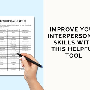 Printable Interpersonal Skills Worksheets, Communication Journal, CBT ...