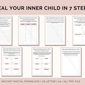 Inner Child Workbook Printable, Inner Child Healing, Therapy Resources ...