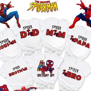 Custom Spider Family Matching Birthday Shirt: Spider-dad Sweatshirt ...