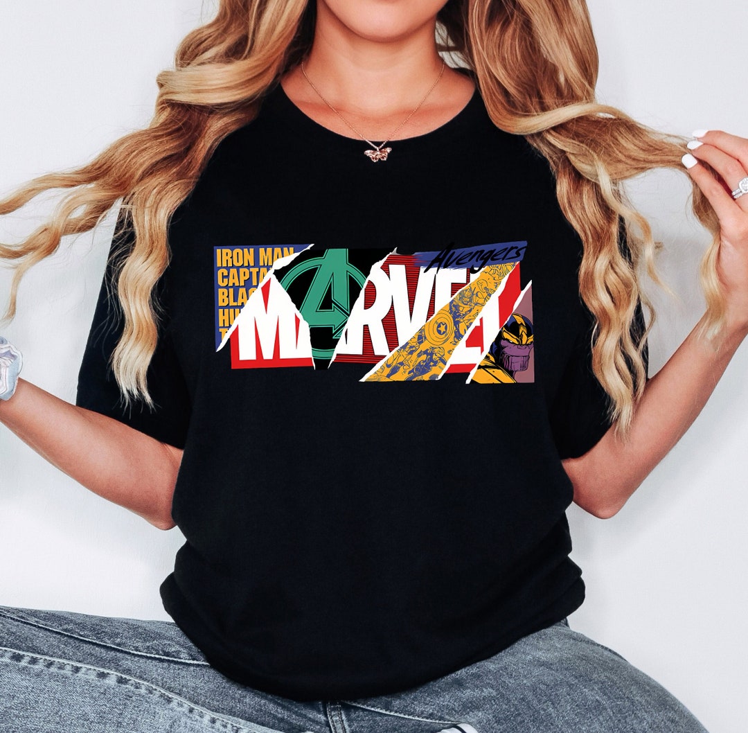 Marvel Logo Avengers Shirt, Marvel Shirt, Gifts for Dad, Super Hero ...