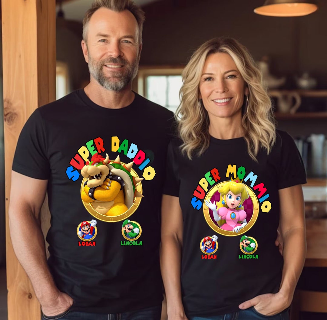 Personalized Super Daddio Mammio Kiddoshirt: Custom Father's Day ...