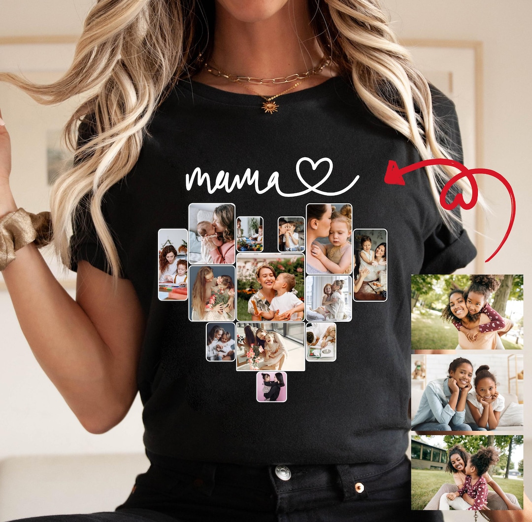 Custom Photo Collage T-shirts and Sweatshirts: Personalized Mama and ...