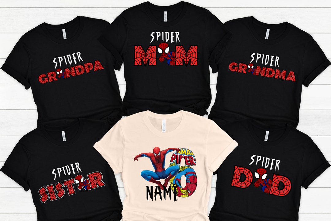 Custom Family Spider Shirt,family Matching Shirts, Spider Dad, Spider ...