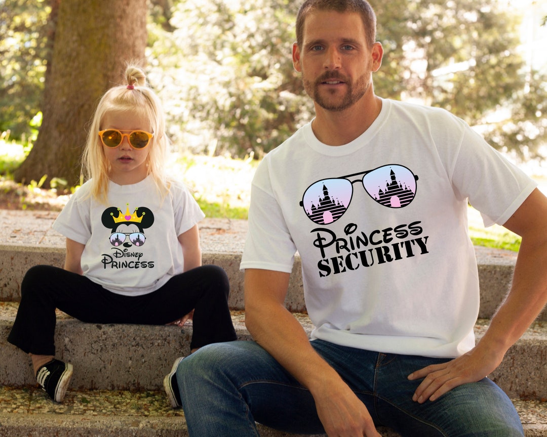 Disney Princes Shirt, Princess Security Shirt, Dad and Daughter Shirt ...