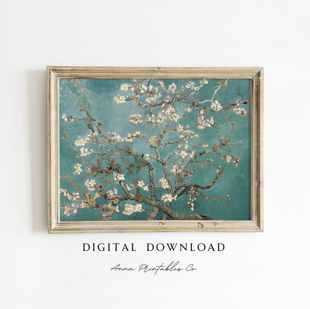 Vincent Van Gogh Almond Blossom Painting DIGITAL DOWNLOAD | Vintage ...