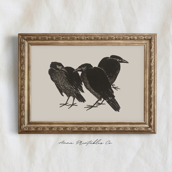 Crow Art - Etsy