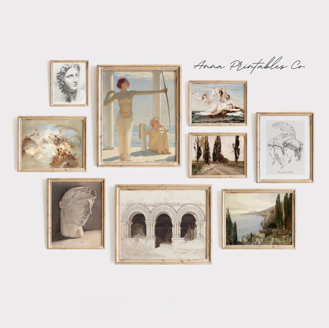 Antiquity | A Collection of 9 Antique Greco-roman Art Prints for ...