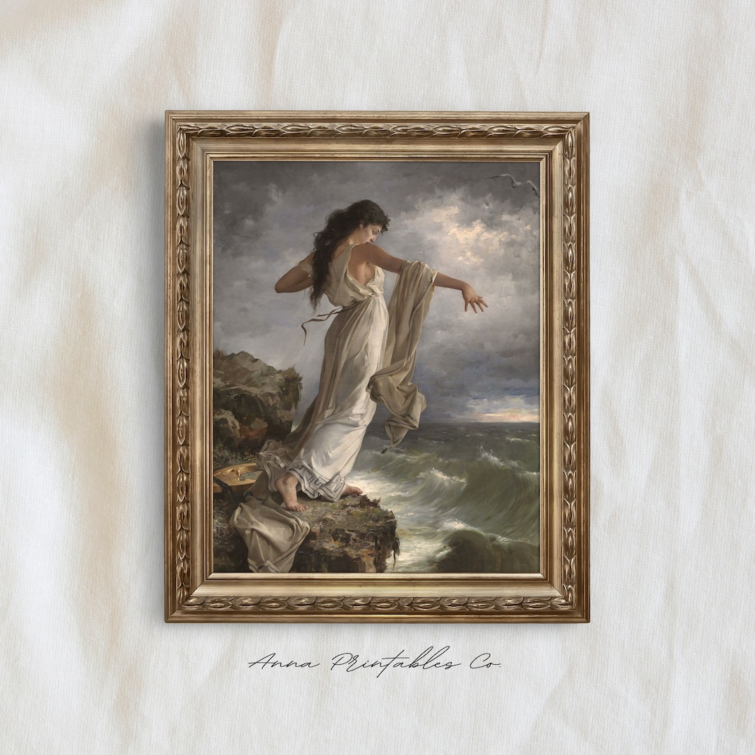 Sappho Antique Classical Painting for Digital Download - Etsy